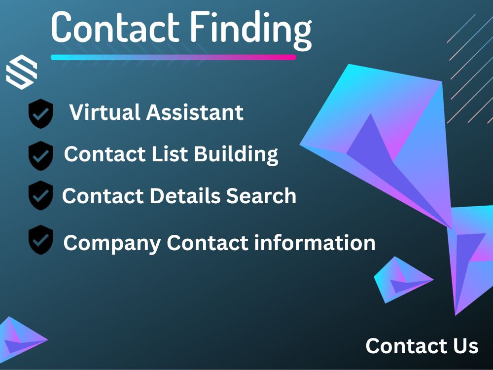 Contact finding , contact , list building , contact details saerch | Upwork