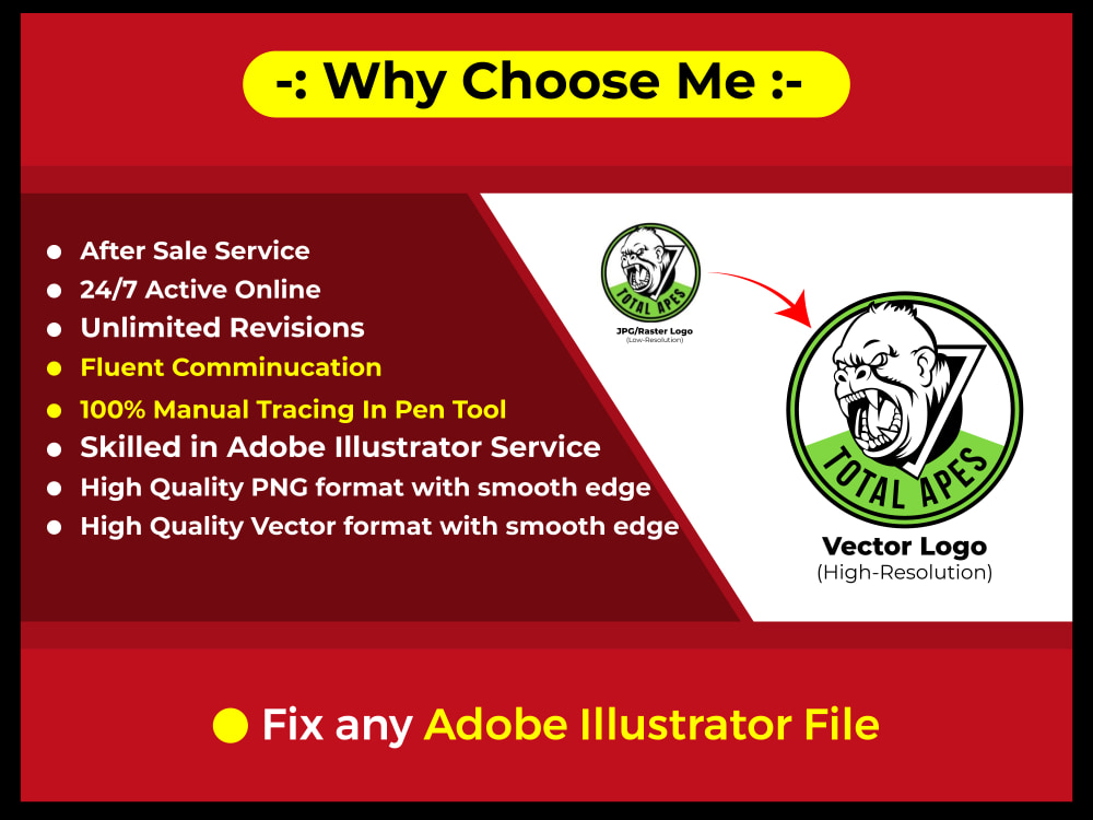 A professional vector tracing logo, vectorize logo, line art ...