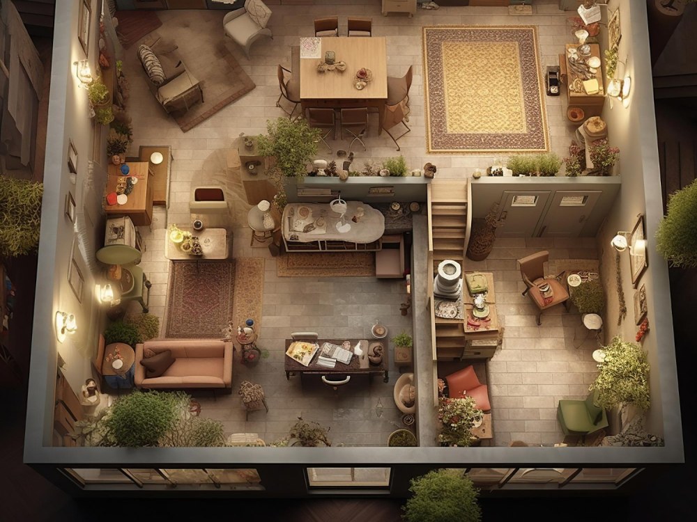 A high-resolution 3D rendering of your architectural floor plan. | Upwork