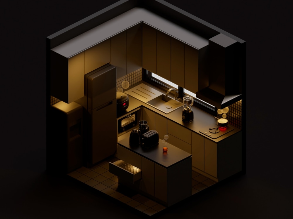 A high-resolution 3D rendering of your architectural floor plan. | Upwork