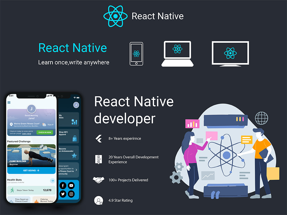 Cross-Platform - React Native Mobile App (iOS/Android) Developer | Upwork