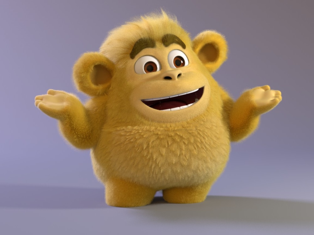 3D Grooming: creature's Fur. Cartoony Style done in Yeti or XGen | Upwork