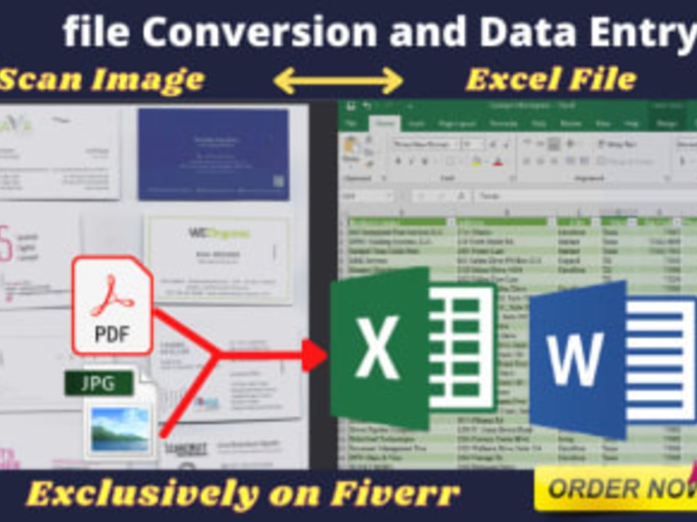 Excel Data Entry/ Conversion/Copy Paste and typing | Upwork