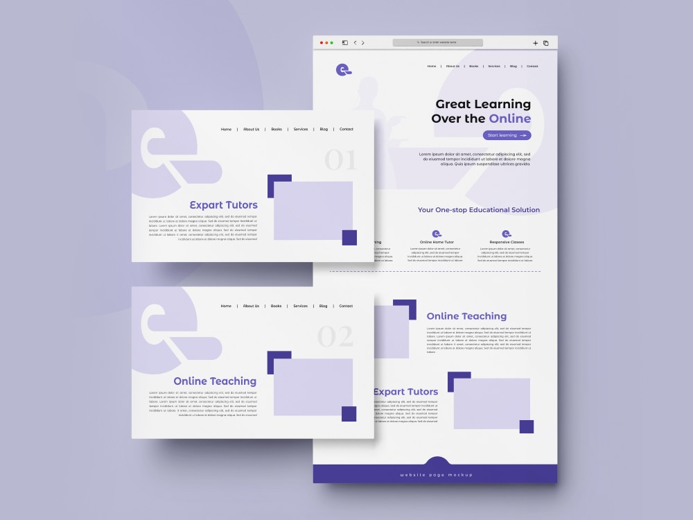 Awesome website UI UX design | Upwork