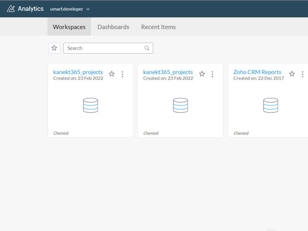 Create reports and dashboards in Zoho analytics | Upwork