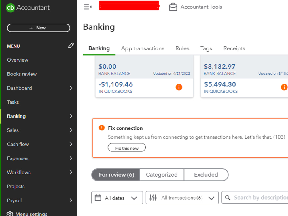 Accounts Clean up and Books Catch up | Upwork