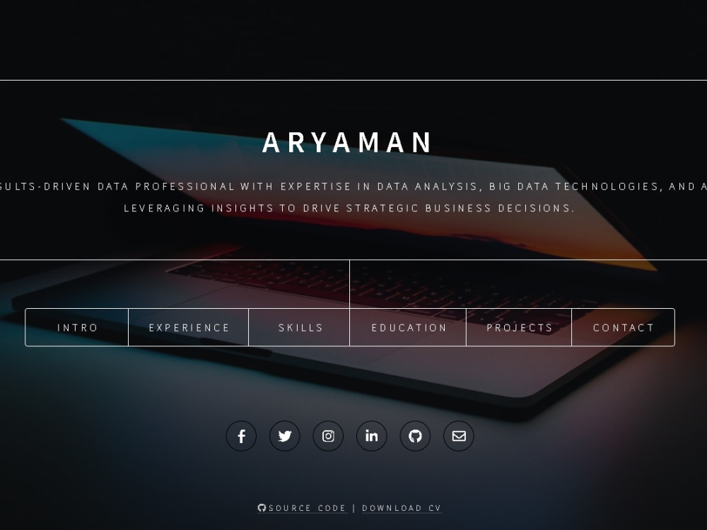 A fantastic and interactive personal portfolio website. | Upwork