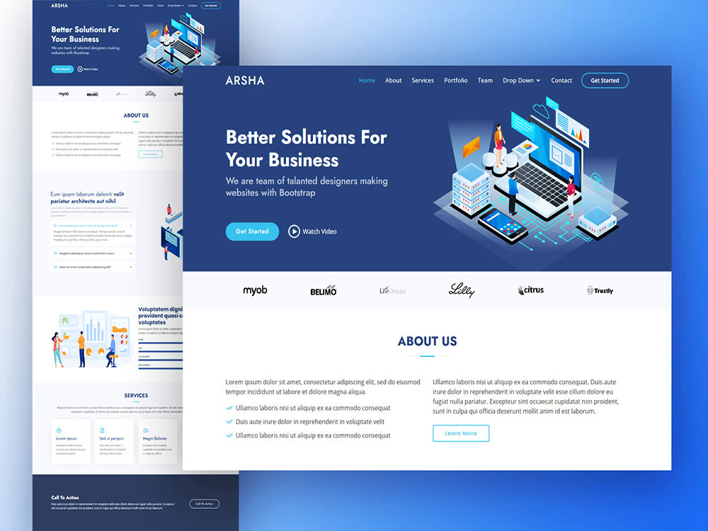 Convert Psd To Html Using Bootstrap Stunning Responsive Website Design