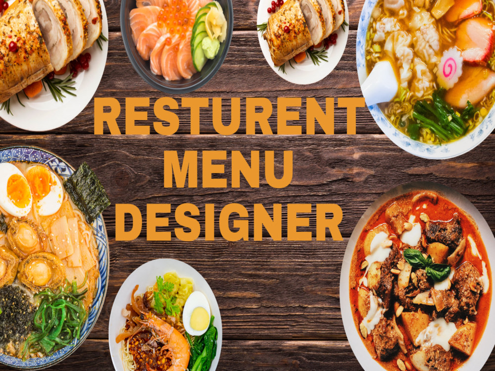 Menu designer modern,professional menu designer expert | Upwork
