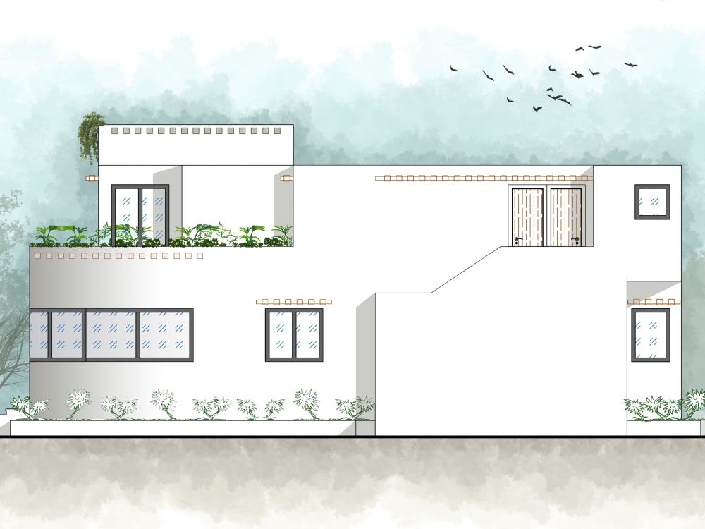 2D floor plan, walls and detailed working drawing in AutoCAD | Upwork