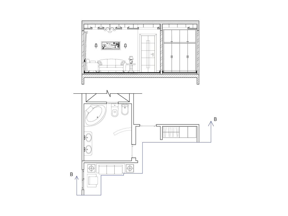2D floor plan, walls and detailed working drawing in AutoCAD | Upwork