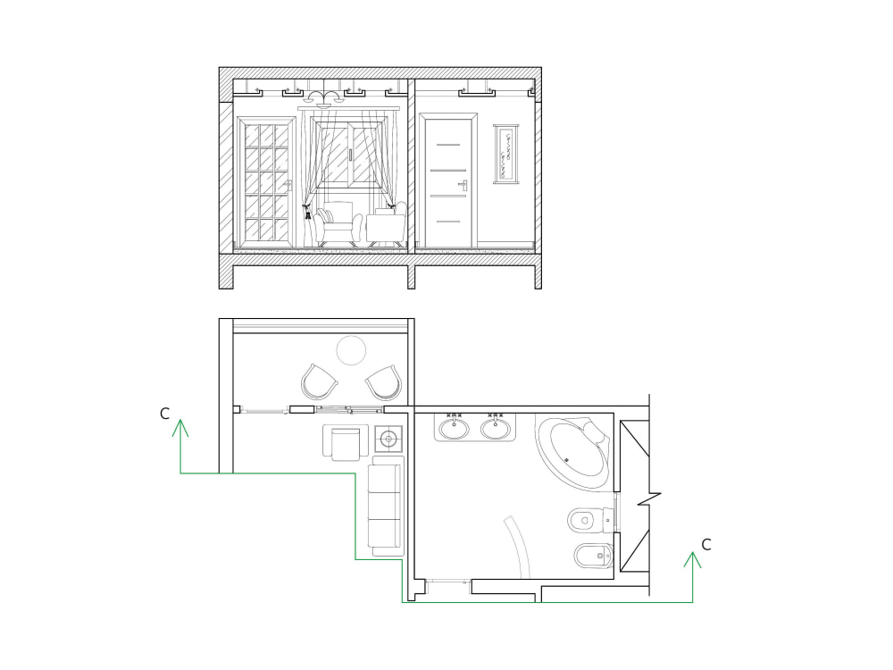 2D floor plan, walls and detailed working drawing in AutoCAD | Upwork