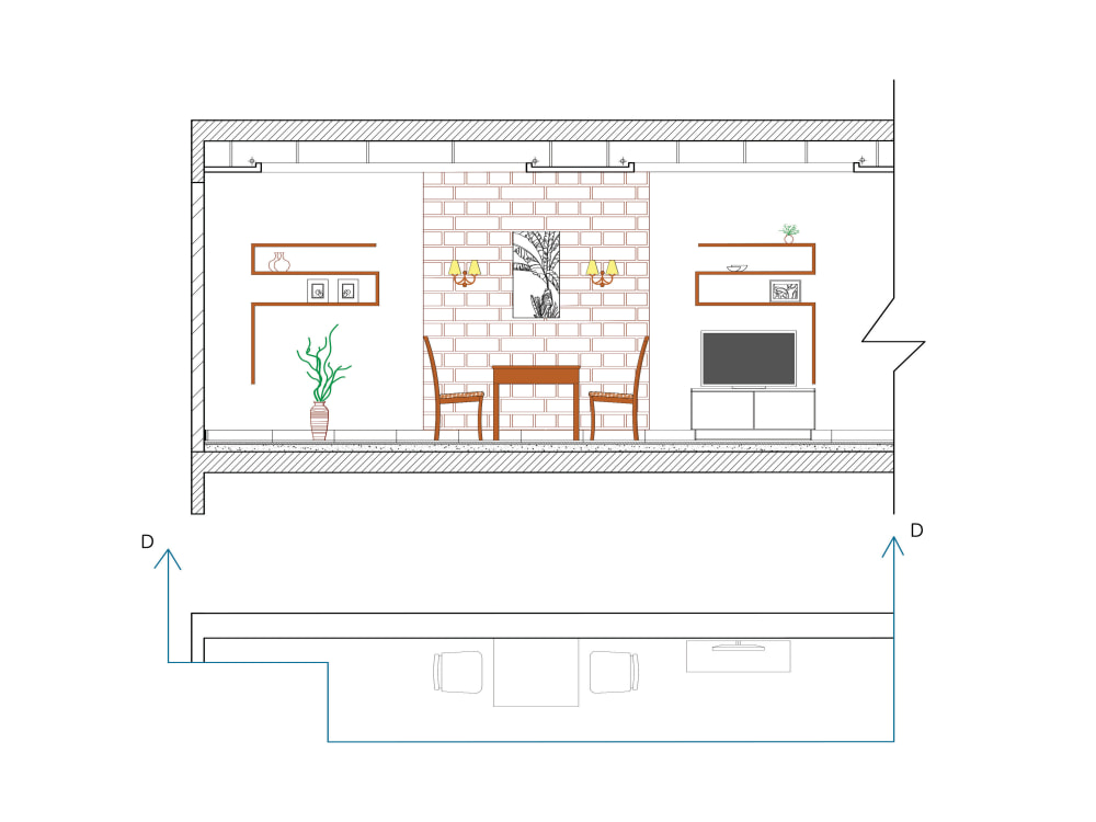 2D floor plan, walls and detailed working drawing in AutoCAD | Upwork