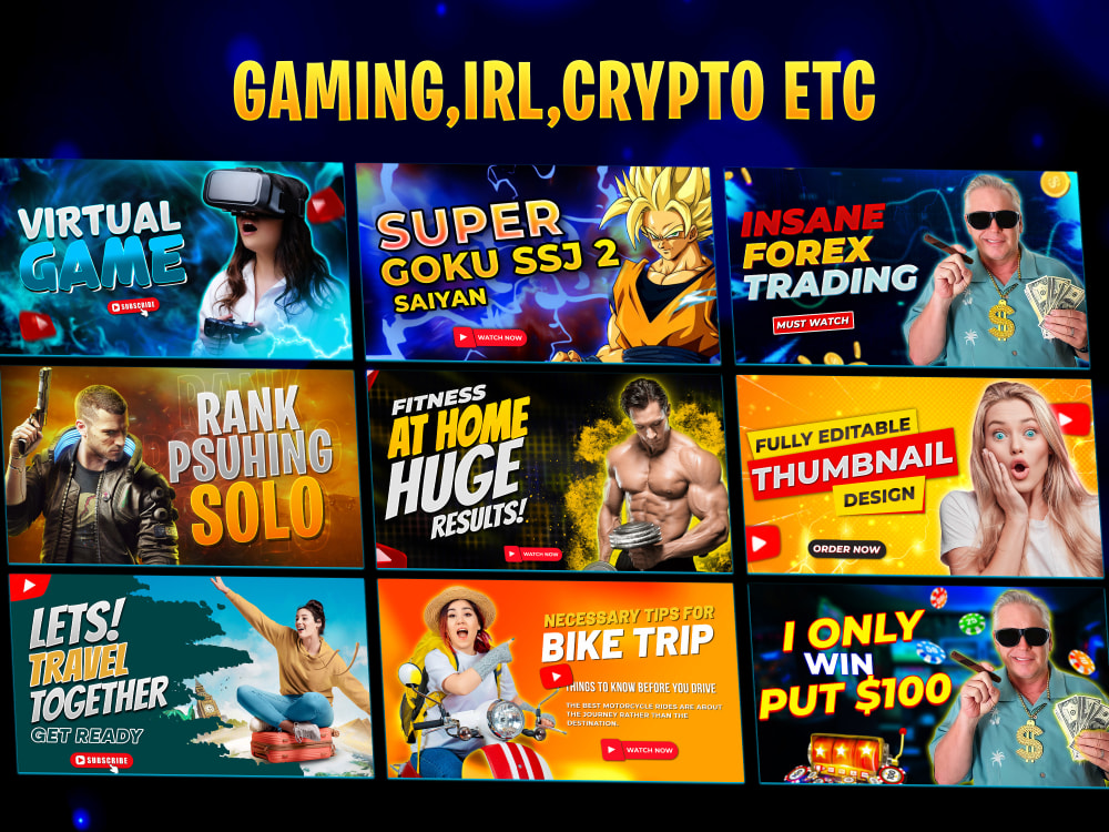 Amazing youtube thumbnail in 1 day | Upwork