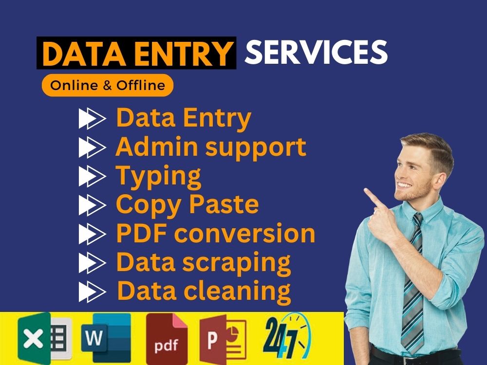 Quick data entry, manual typing, web research | Upwork