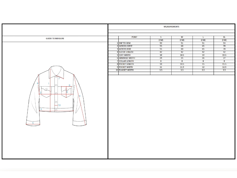 A fashion garment tech pack with annotations and measurements | Upwork