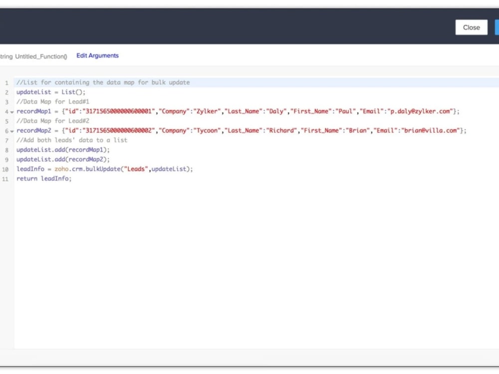 Any complex Deluge Function for any Zoho App | Upwork