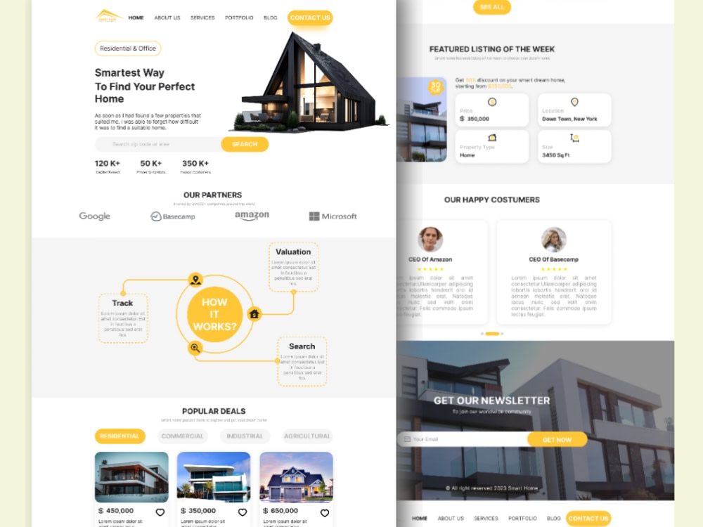 Aesthetically pleasing Website landing page design in Figma | Upwork