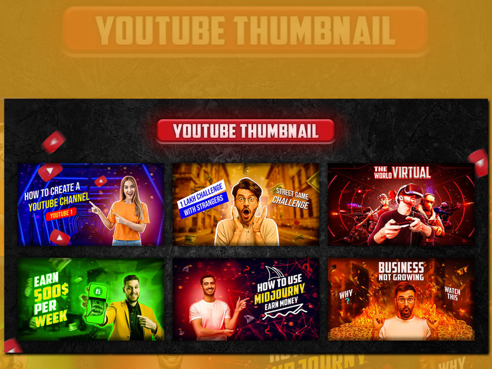 Expert YouTube Thumbnail Designer | Upwork