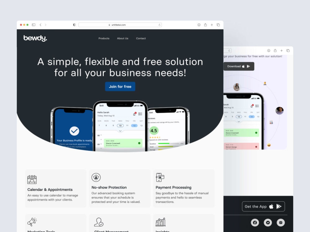 A complete website UI/UX Design for a SaaS Landing page and Website ...