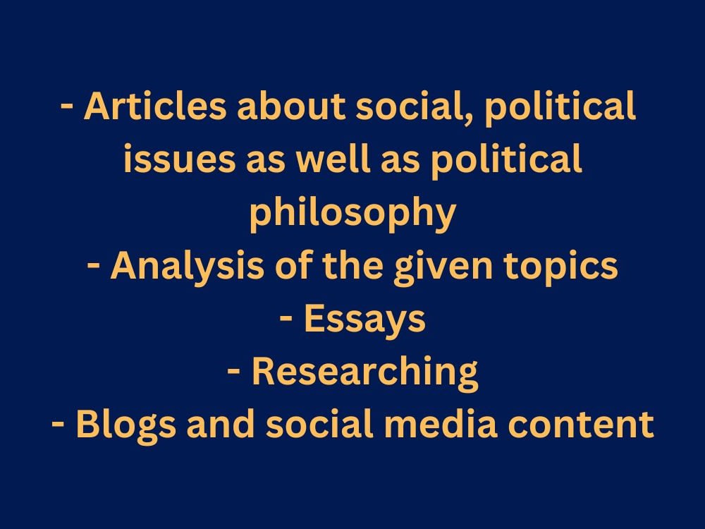 A comprehensive essay on history and political science | Upwork