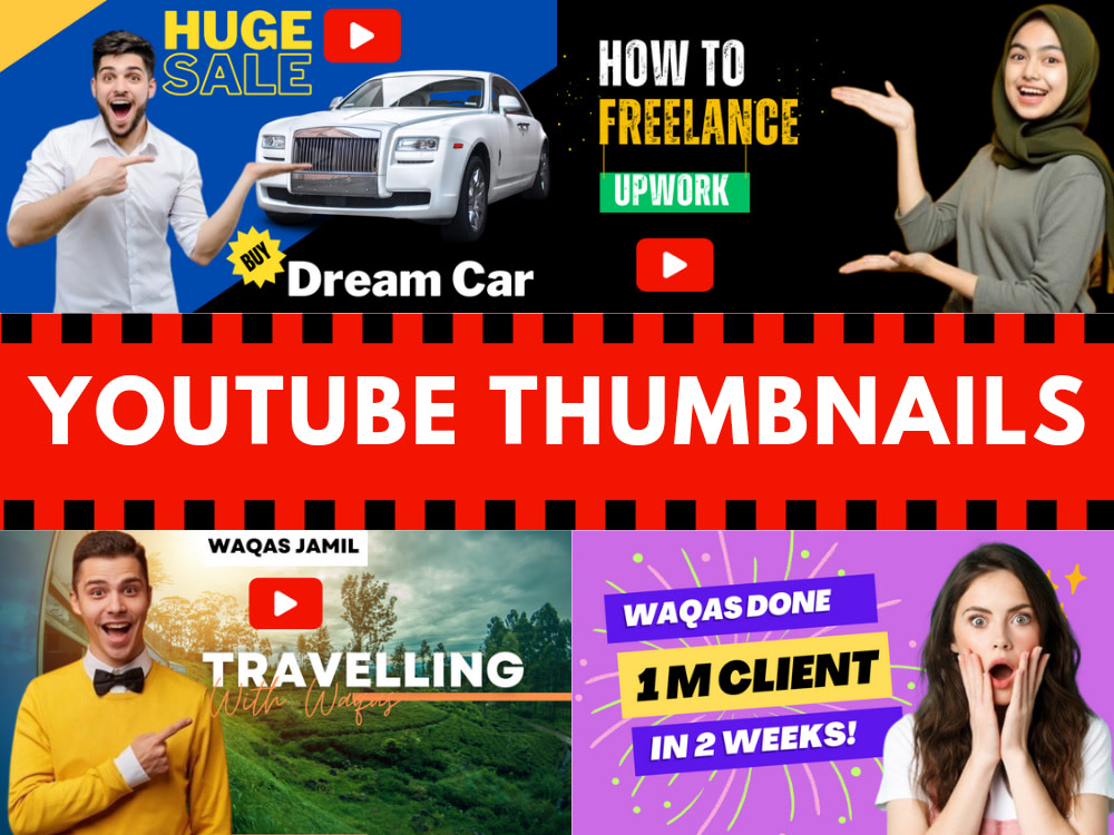 Eye Catching YouTube Thumbnails Instagram Post Banner ETC | Upwork