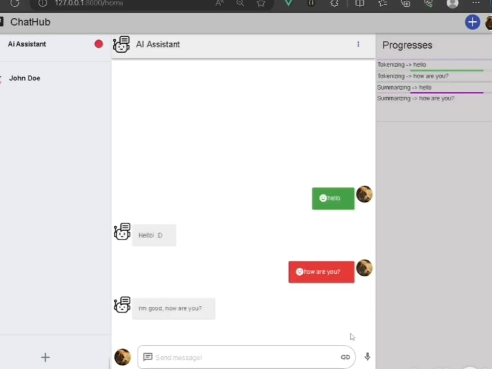 Advanced ChatApp with advanced Ml algorithms implemented | Upwork