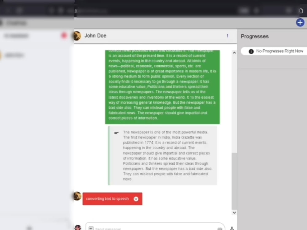 Advanced ChatApp with advanced Ml algorithms implemented | Upwork