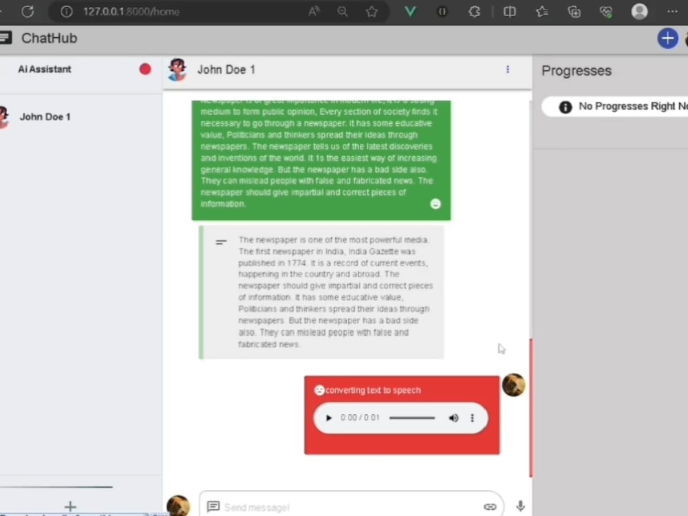 Advanced ChatApp with advanced Ml algorithms implemented | Upwork
