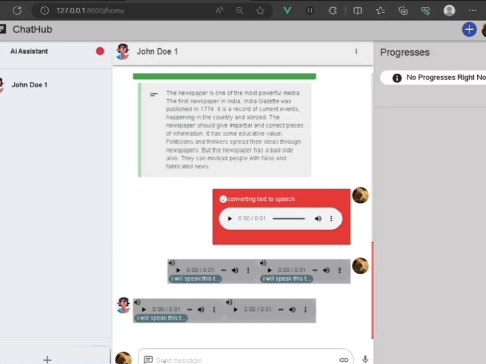 Advanced ChatApp with advanced Ml algorithms implemented | Upwork