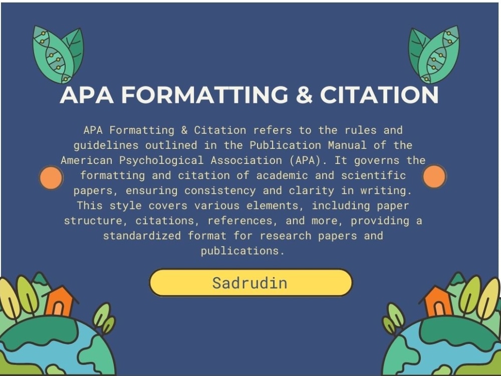 APA Formatting and Citation | Upwork
