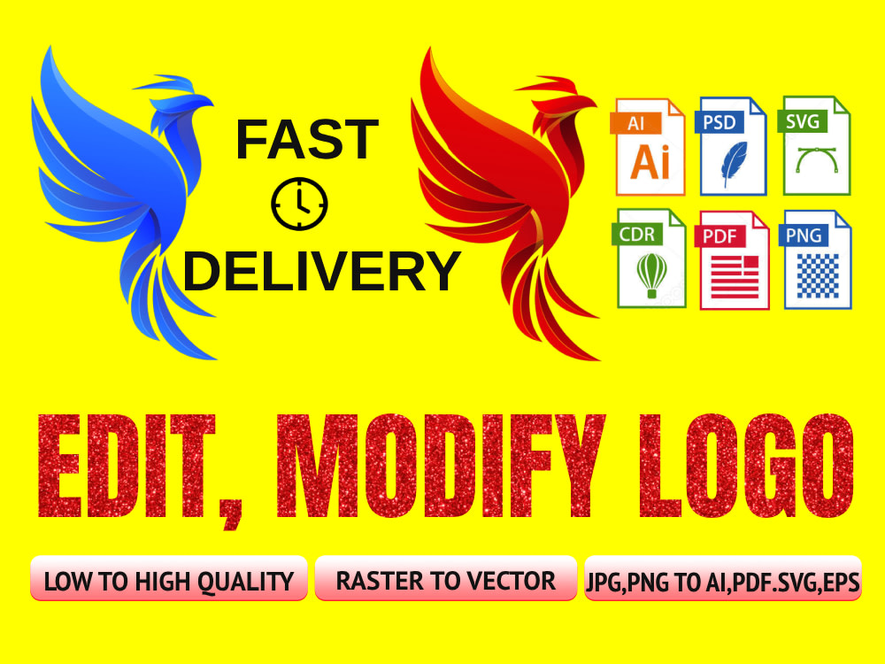 Logo edits, image modifications, and vector file conversions | Upwork