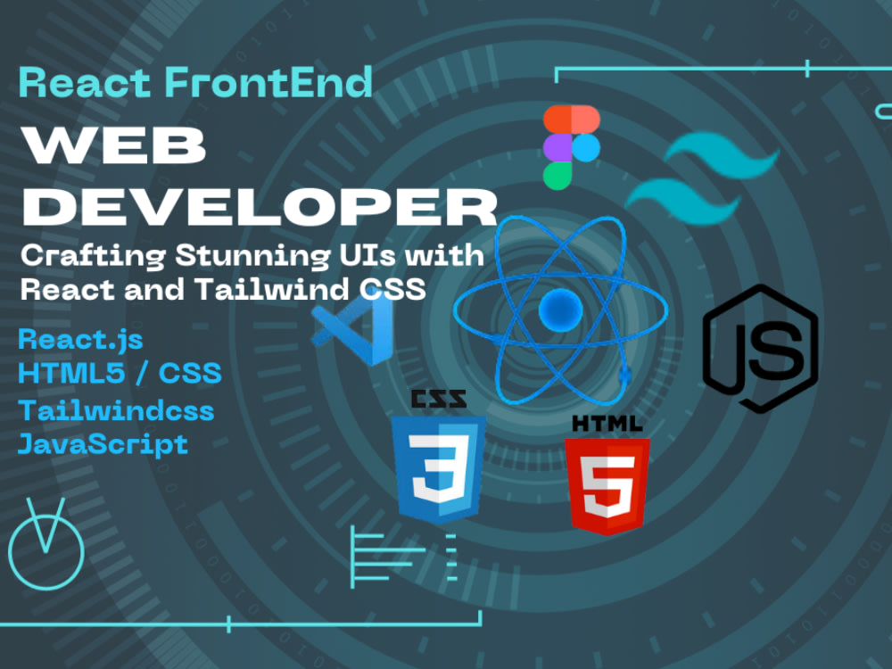 An Expert Frontend Developement With React Html Javascript Tailwind