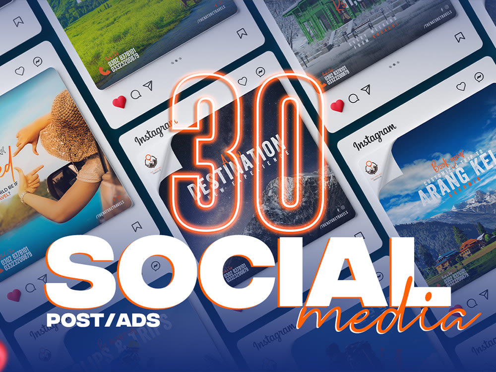 A trendy social media posts social media story and banners | Upwork