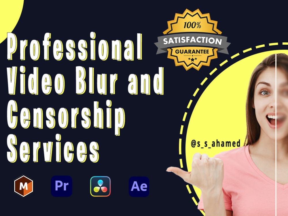 A blur and censor faces, and objects in your videos in 12 hours | Upwork