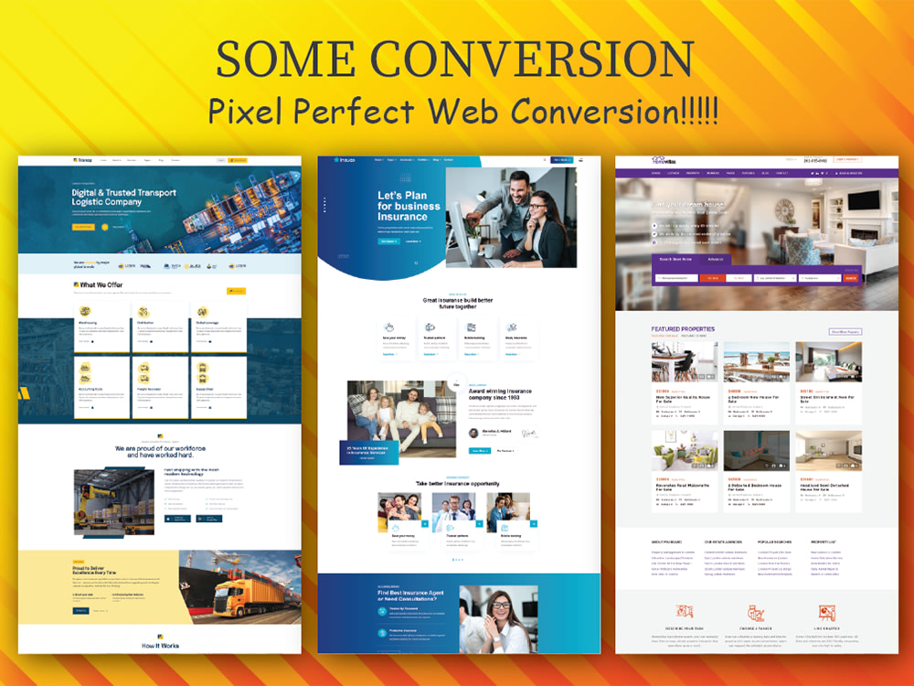 Psd To Html Figma To Html Xd To Html Css Responsive Bootstrap Website Upwork