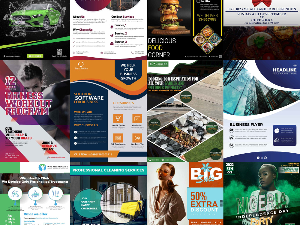 Creative flyer and marketing materials | Upwork
