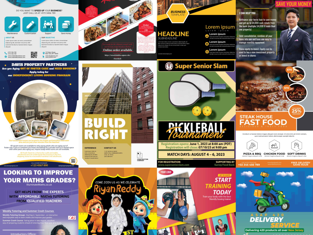 Creative flyer and marketing materials | Upwork