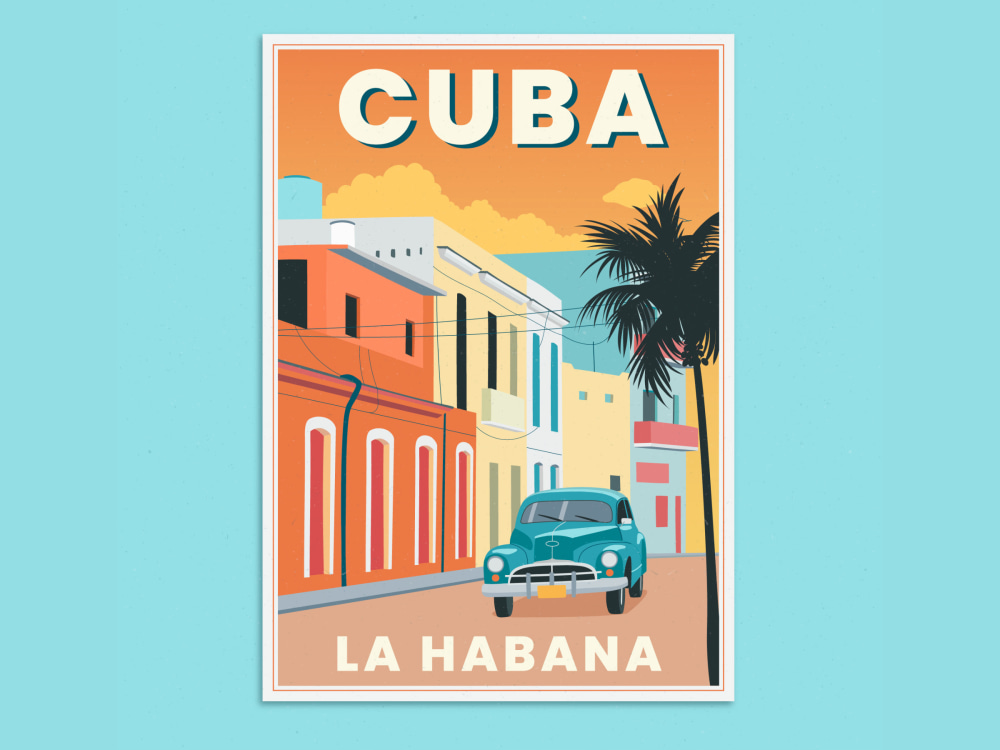 A unique vintage/retro poster | Upwork