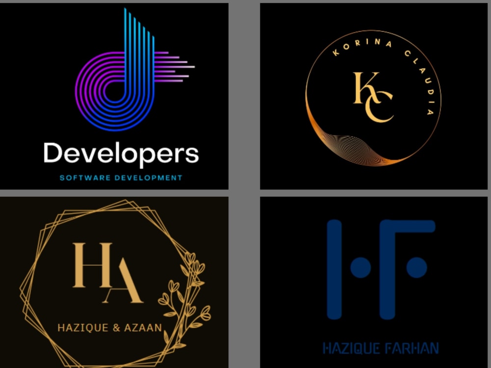 Design modern minimalist a personal name logo | Upwork