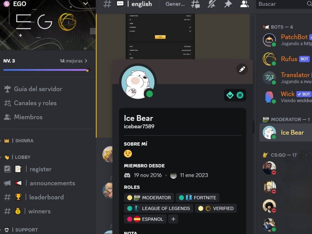 An excellent discord server moderator | Upwork