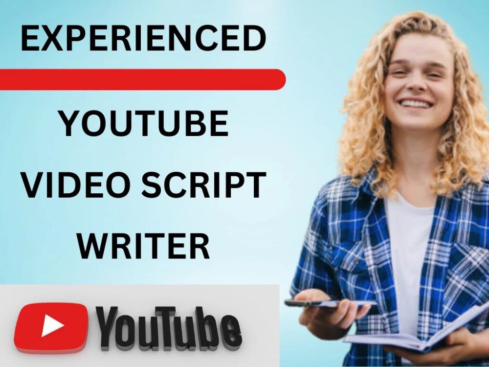 An impactful YouTube script for your channel by an expert script writer ...
