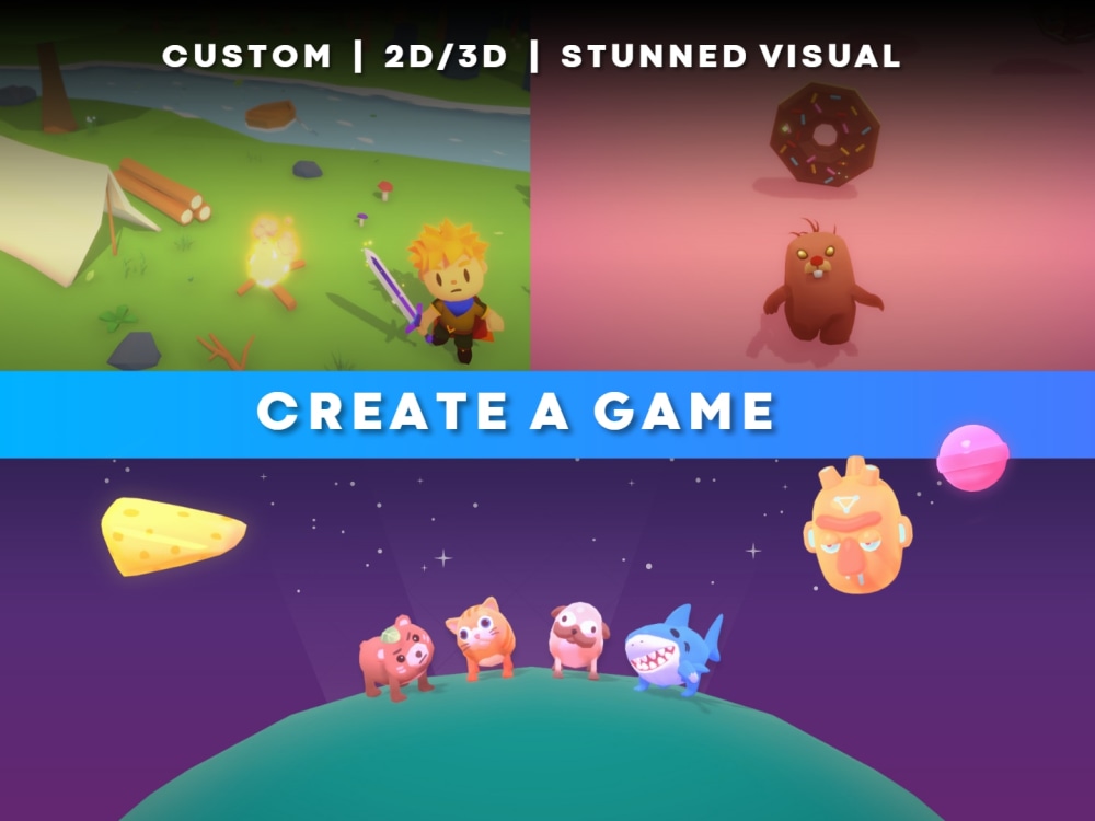 A custom game with an adorable style graphic 🎮 | Upwork