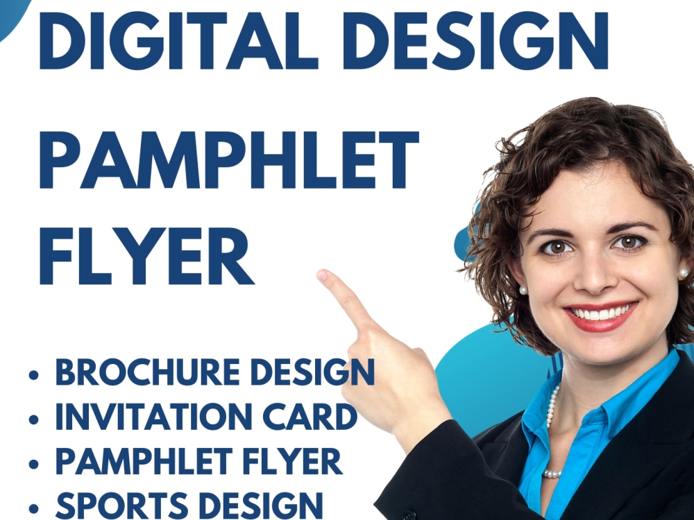 Professional Pamphlet flyer Brochure Bifold Digital Poster Invitation ...