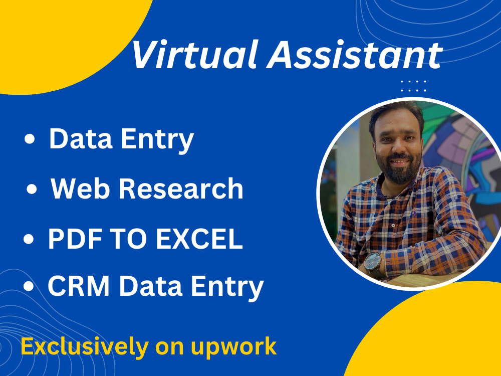 Virtual Assistant Service,data entry, web research,typing, copy paste | Upwork