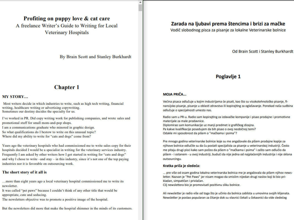 A translation from 6 languages into English and vice versa | Upwork