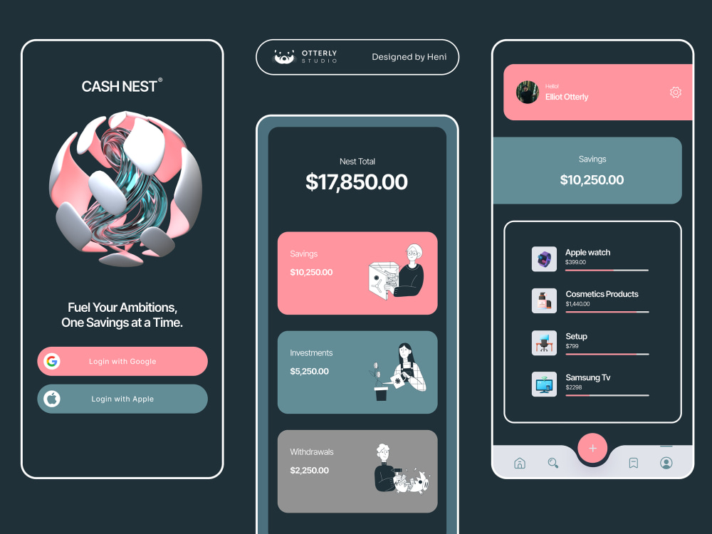A professional and unique App design with the best UI UX | Upwork