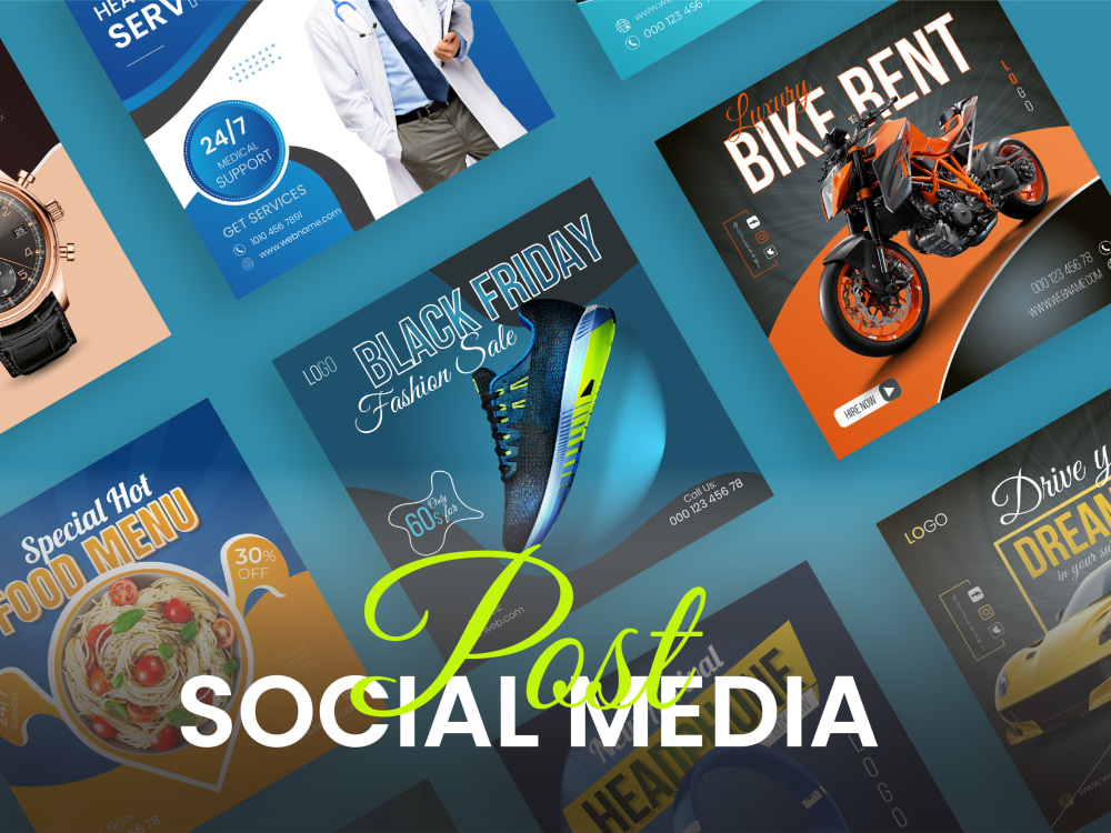 Social media post banner or Facebook ads cover and food menu design ...