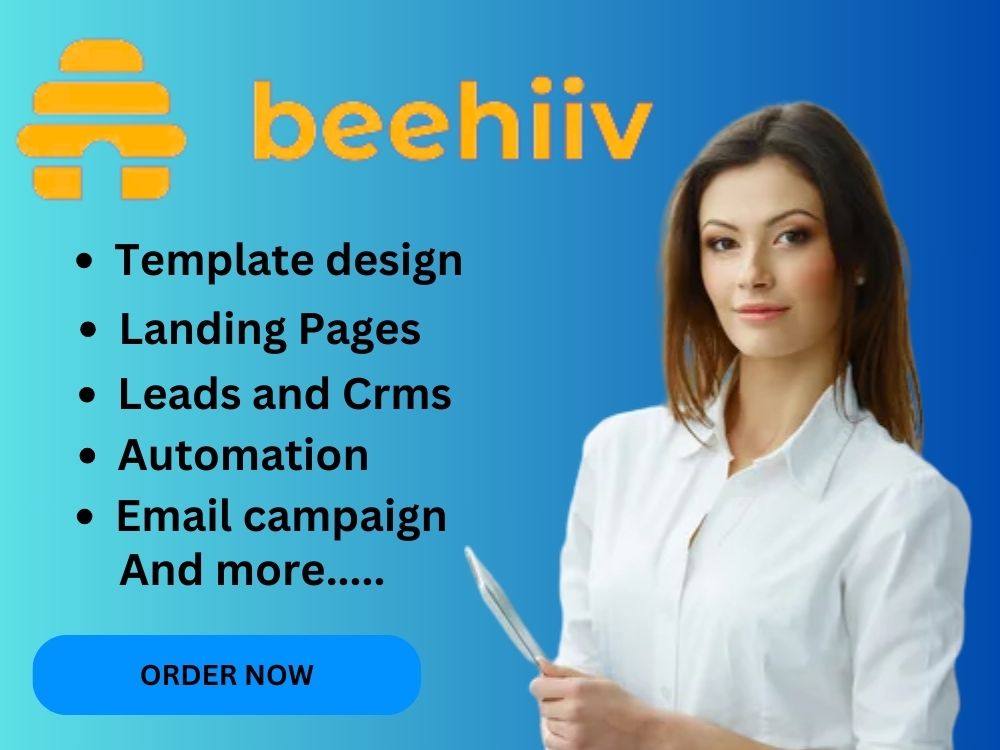 A stunning befree, beehiv newsletter template, Mailchimp email ...