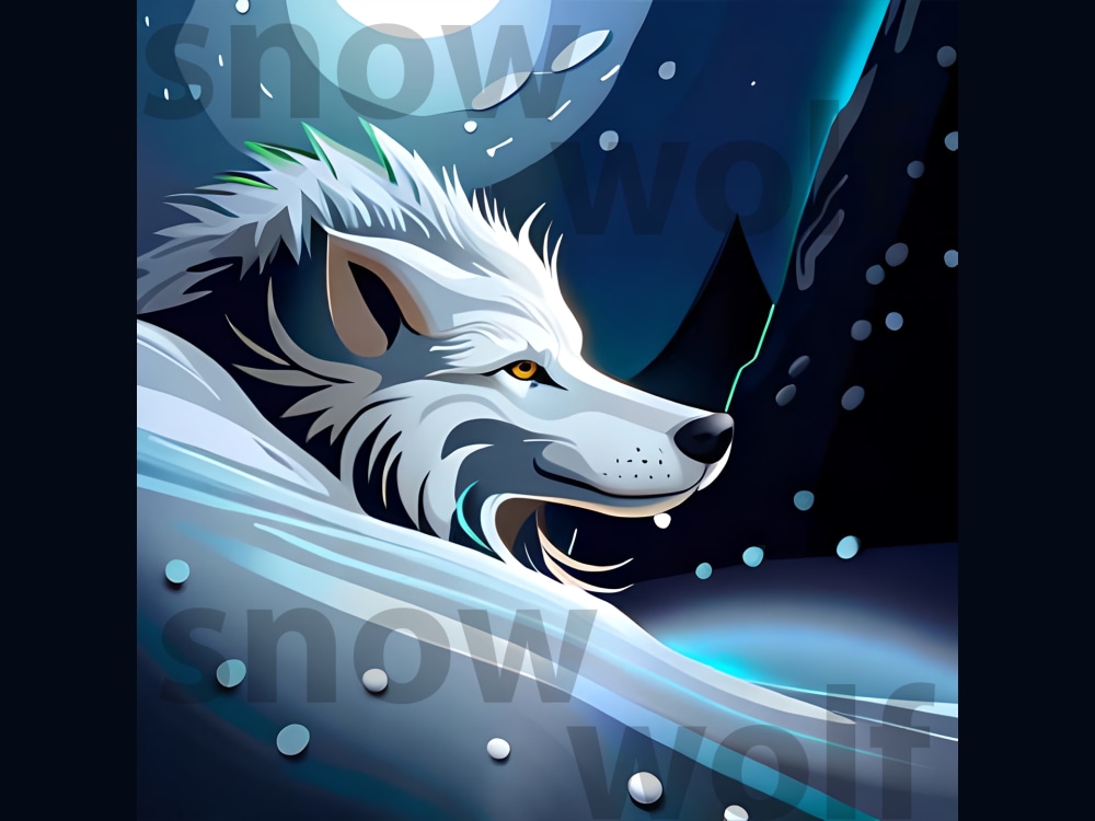 X2 "Snow Wolf" - logo design, logotype, beast illustration | Upwork